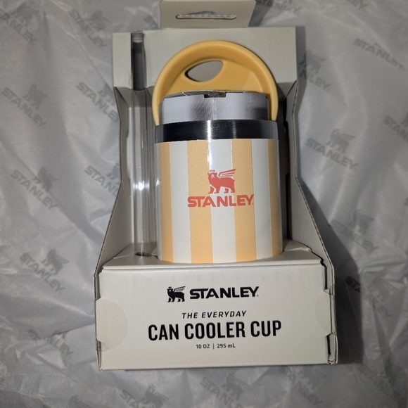 Stanley | Kitchen | New Stanley Cup Oz Everyday Can Cooler Yellow White ...